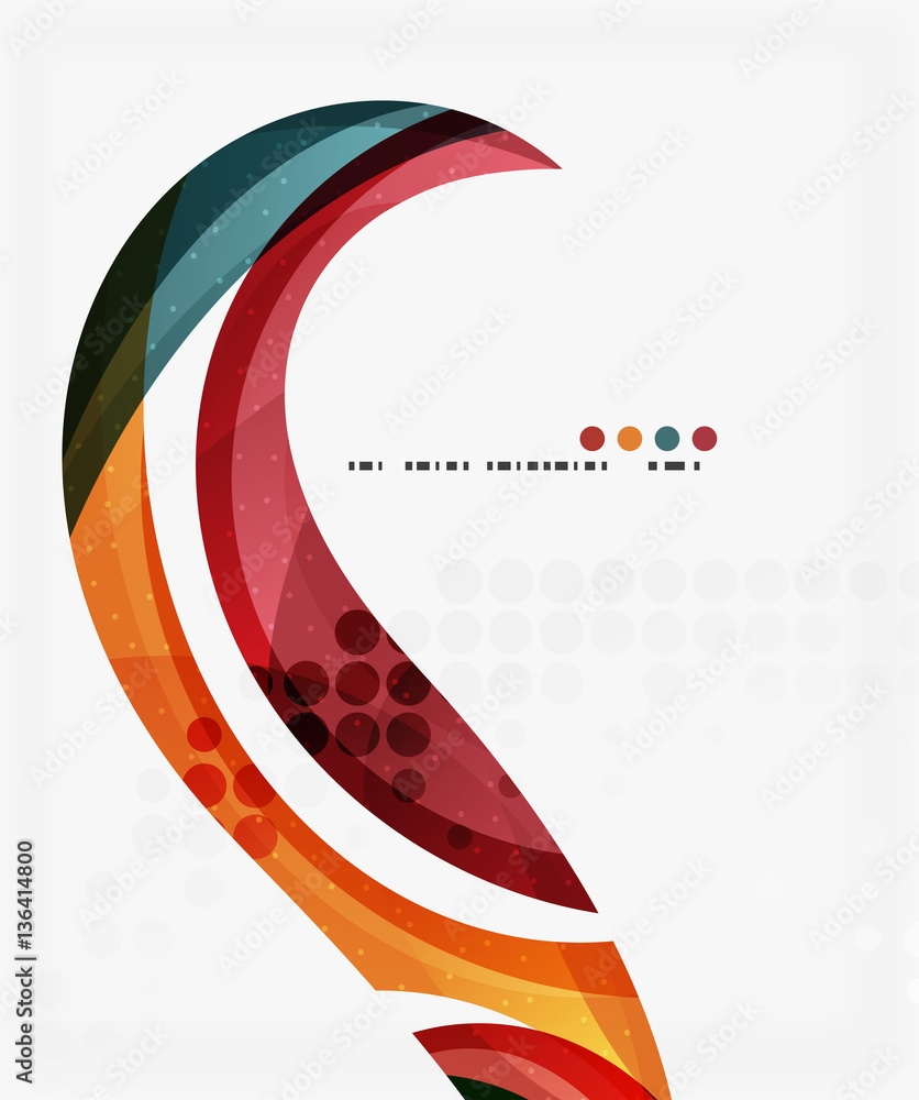 Business corporate wave background, flyer, brochure design template ...