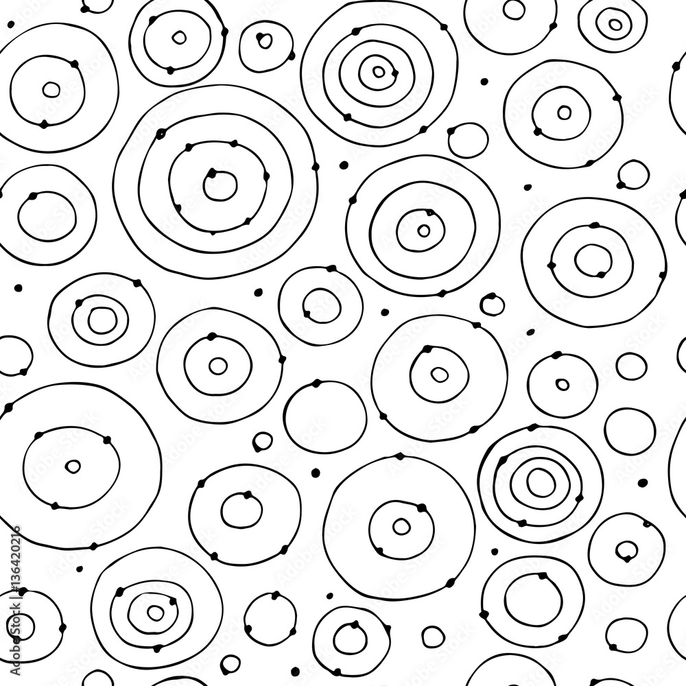 Art circles, seamless pattern for your design Stock Vector | Adobe Stock