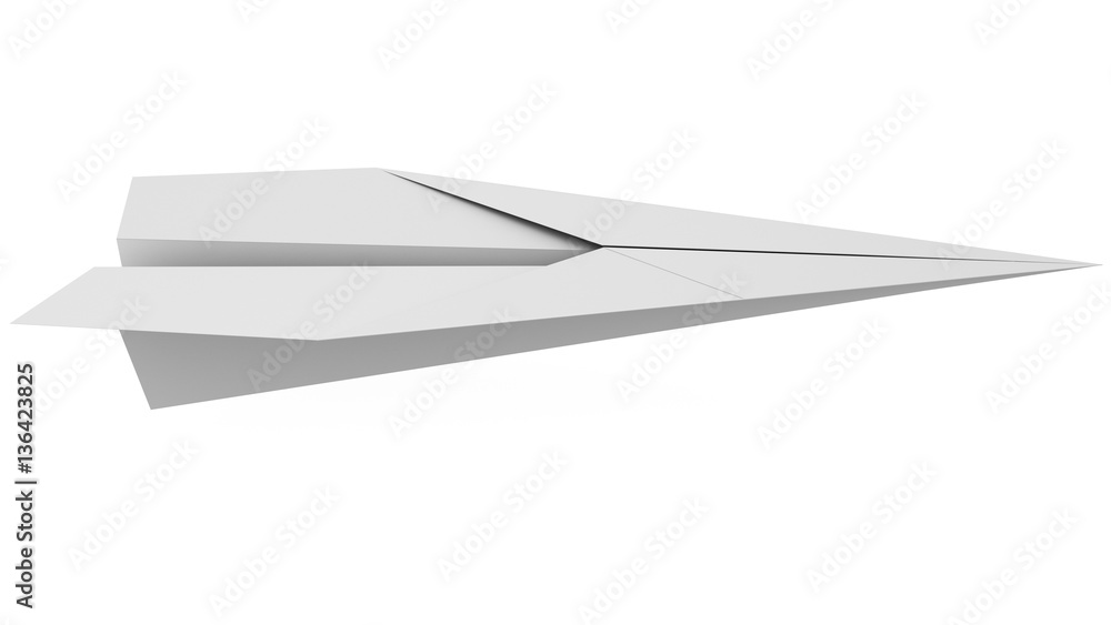 blank paper airplane Stock Photo | Adobe Stock