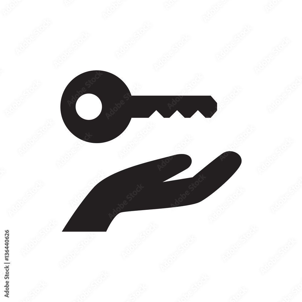 key on hand icon. Stock Vector | Adobe Stock