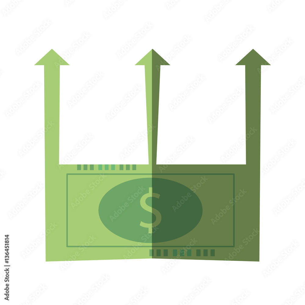 bills business graphic increment icon, vector illustration Stock Vector ...