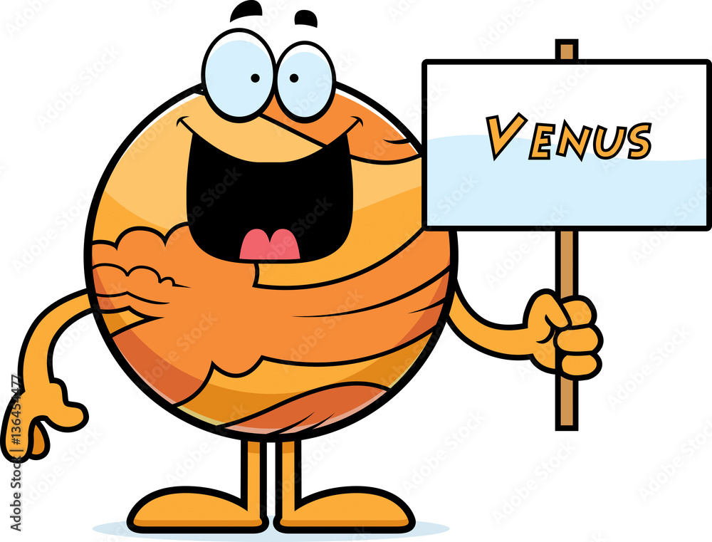 Cartoon Venus Sign Stock-Vektorgrafik | Adobe Stock