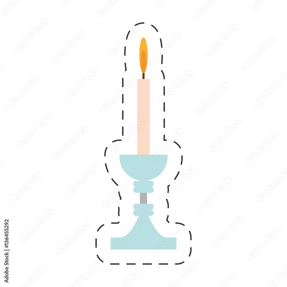 Candle candelabra icon, vector illustration image design Stock Vector ...