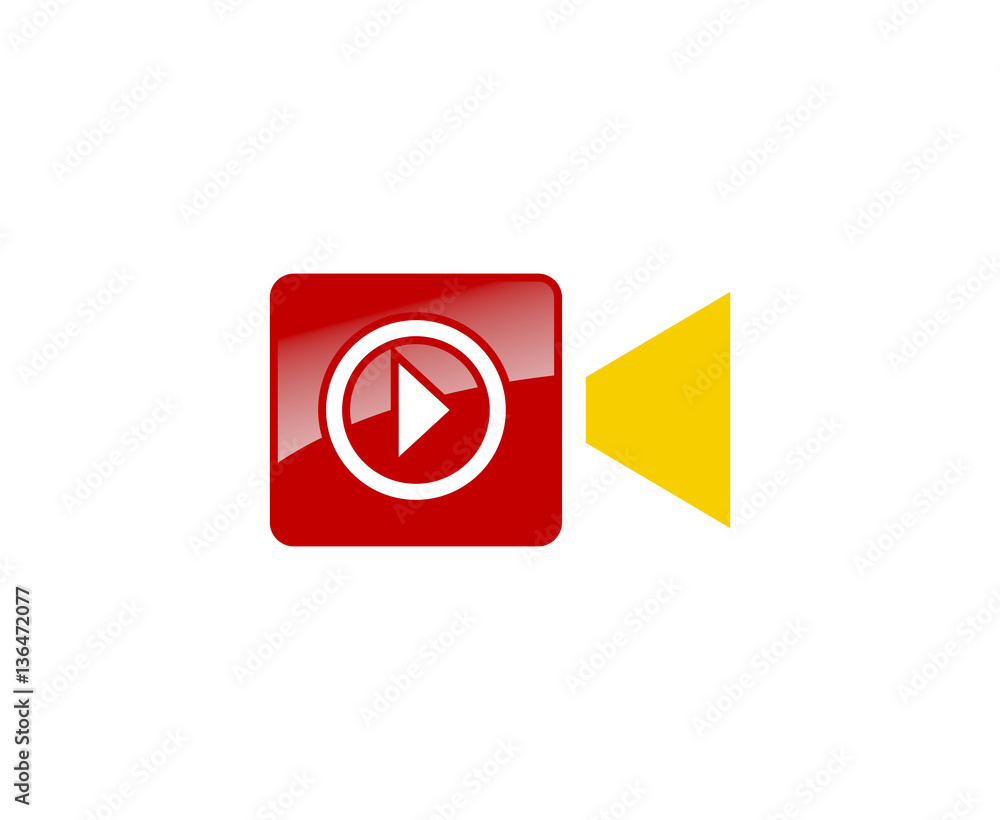 Video camera logo Stock Vector | Adobe Stock