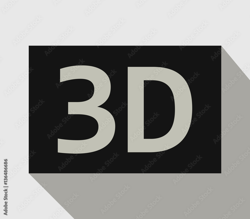 3D word icon Stock Vector | Adobe Stock