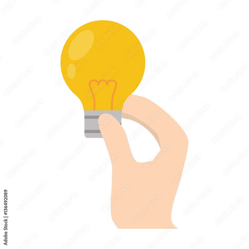 cartoon hand holding bulb light vector illustration eps 10 Stock Vector ... cartoon hand holding bulb light vector illustration eps 10 Stock Vector ...