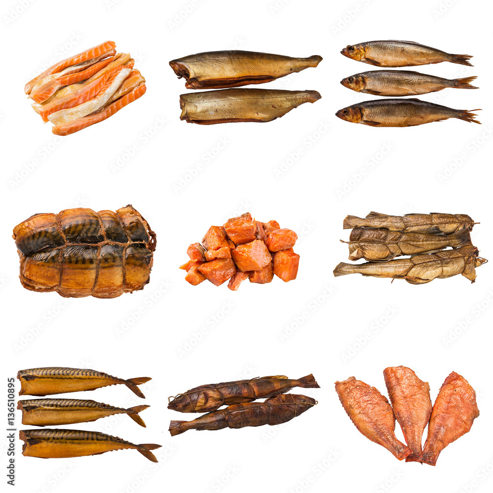 set of a different preserved fish Stock Photo | Adobe Stock