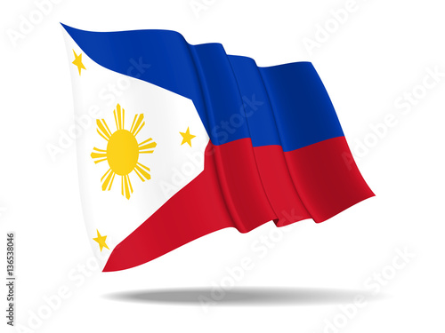 Philippines Flag Wave Drawing