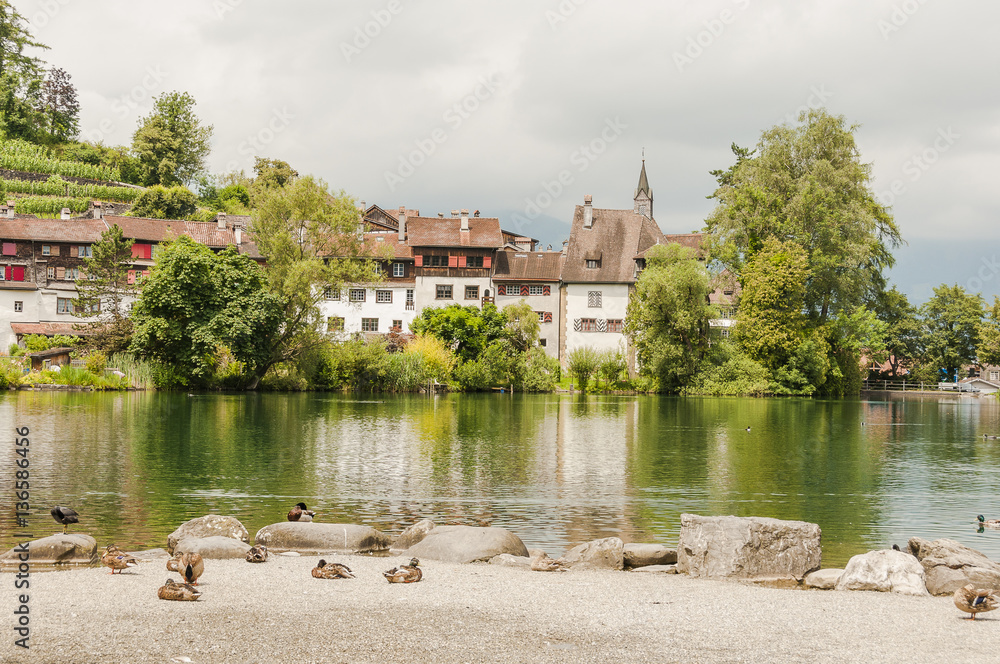 Werdenberg, Buchs, Altstadt, Stadt, historische Häuser, Altstadthäuser ...