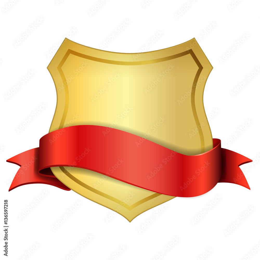 Gold Shield Logo Clip Art