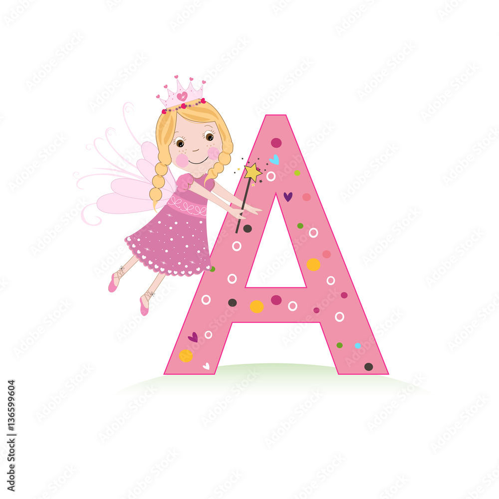 A letter with a cute fairy tale Stock Illustration | Adobe Stock