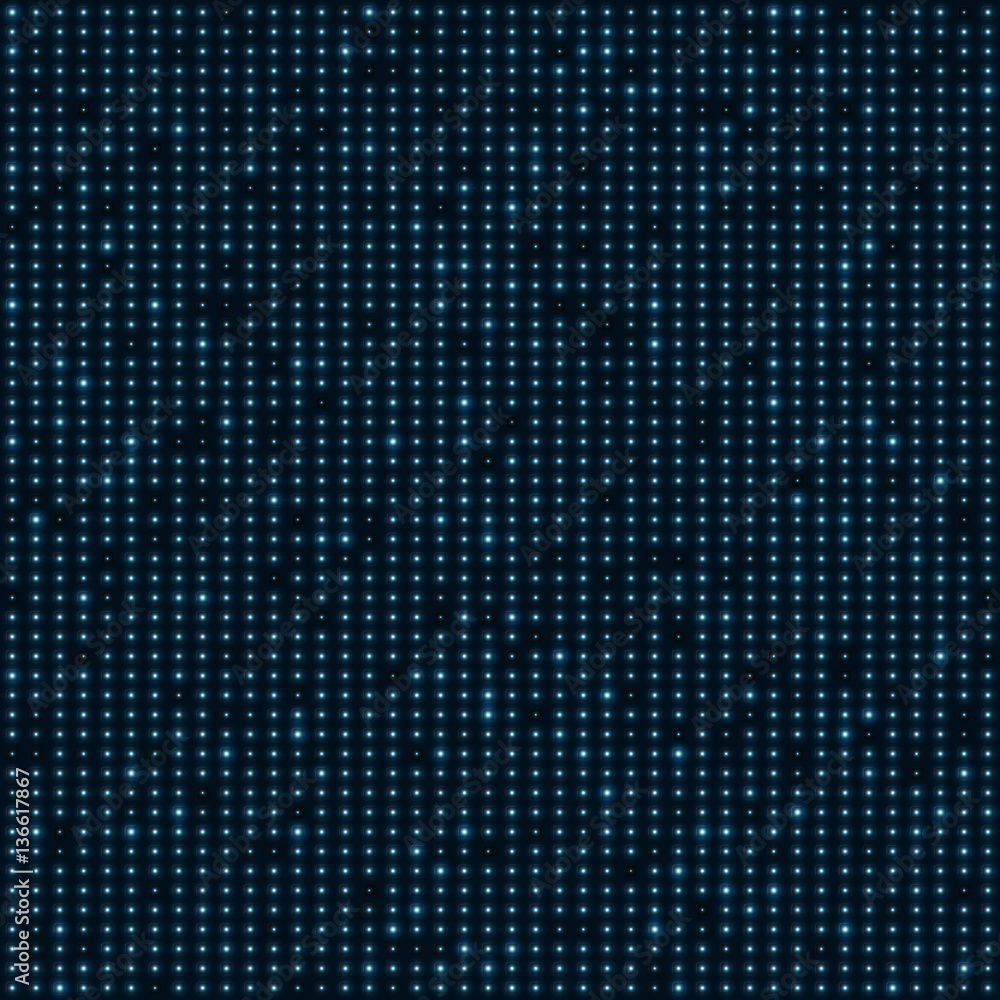 Abstract blue color neon dots, dotted technology background. Glowing ...