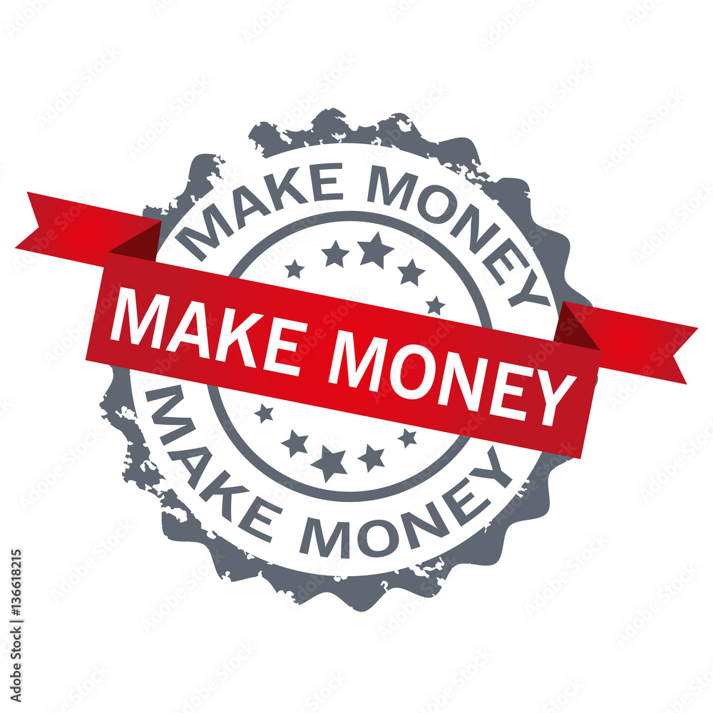 Make money stamp.Sign.Logo design vector Stock Vector | Adobe Stock