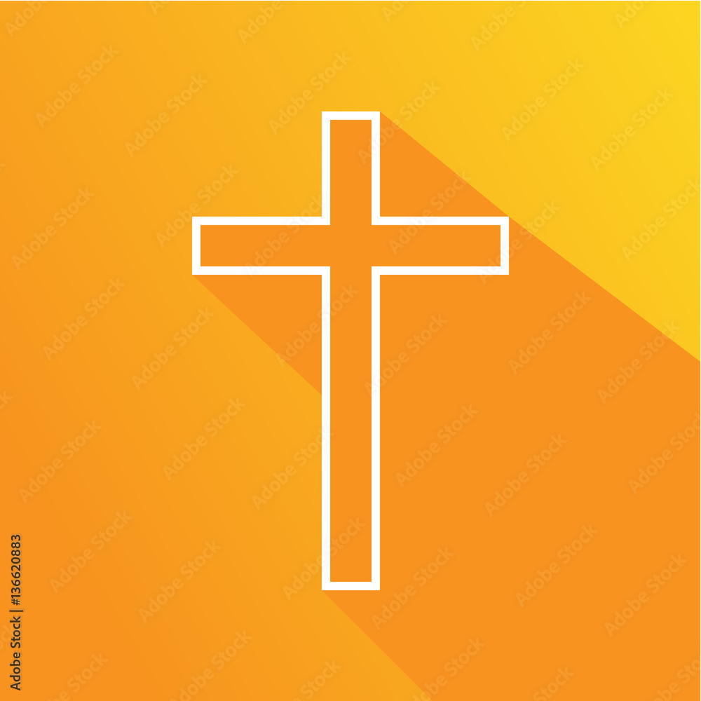 Christian symbol. Cross, crucifix, symbol of the Christian faith, on an ...