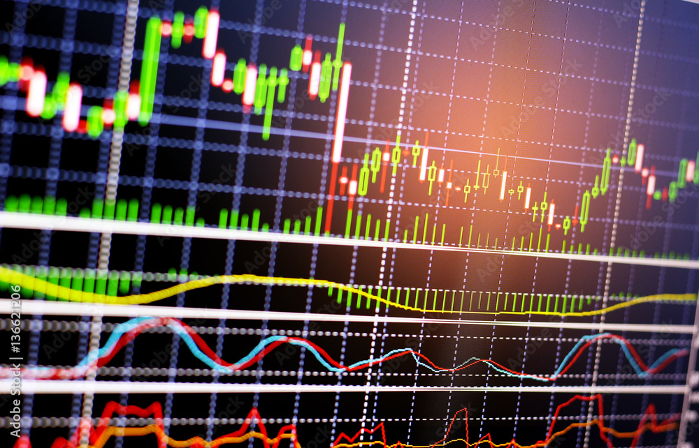 graph chart of stock market investment trading. Stock Photo | Adobe Stock