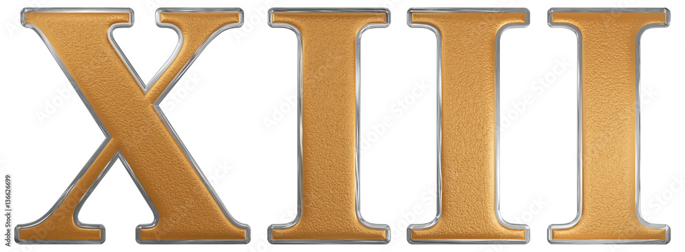 13 Roman Numeral Logo