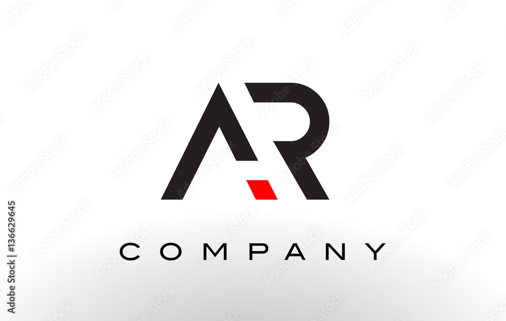AR Logo. Letter Design Vector. Stock Vector | Adobe Stock