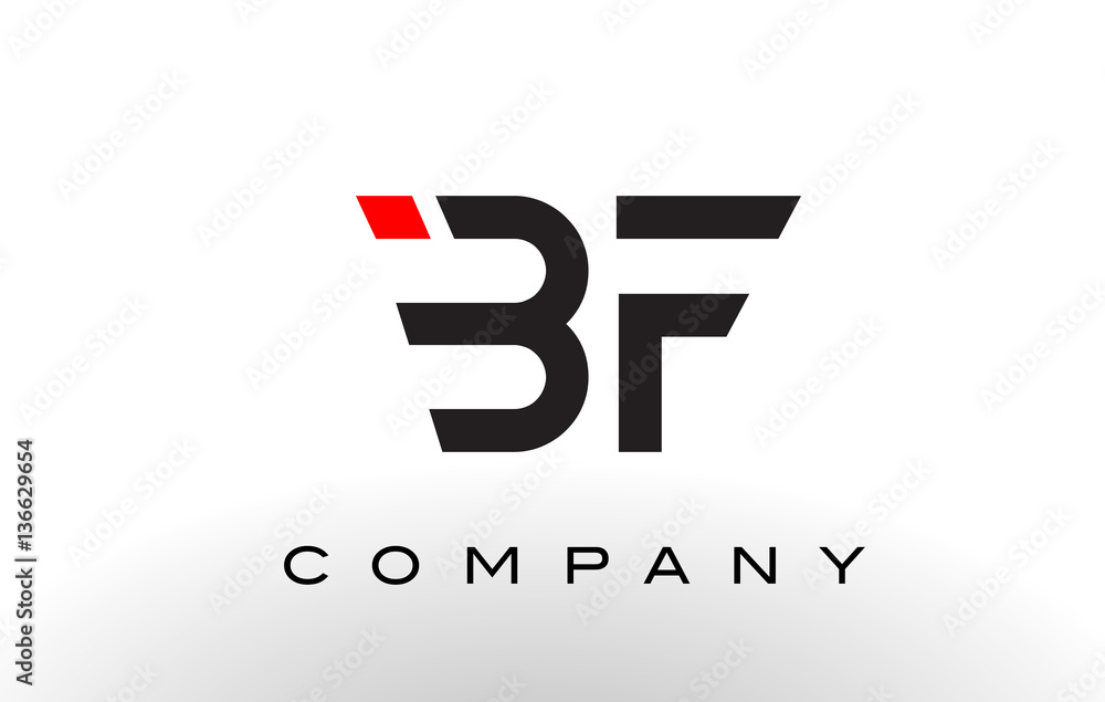BF Logo. Letter Design Vector. Stock Vector | Adobe Stock