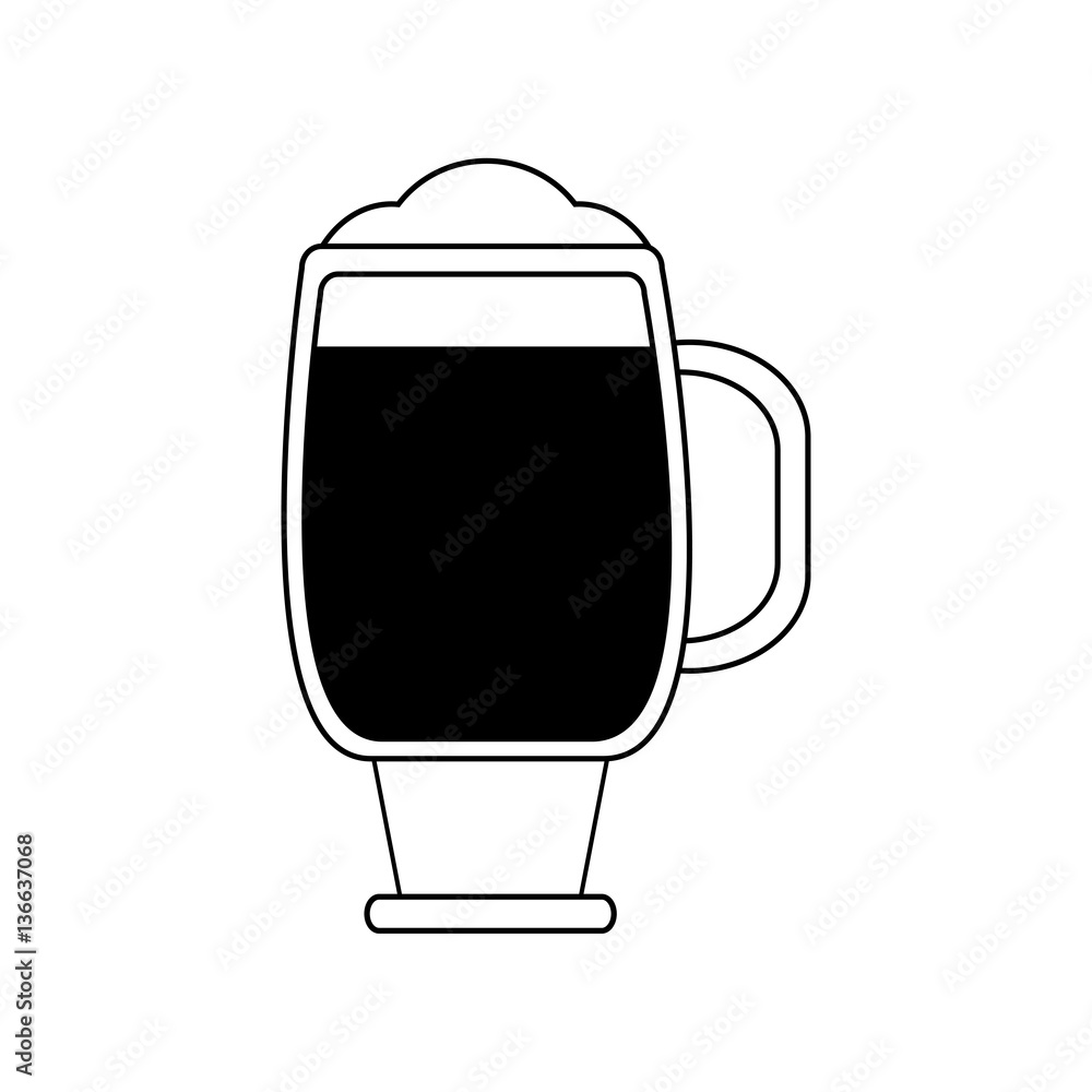 coffee mug icon over white background. vector illustration Stock Vector ...