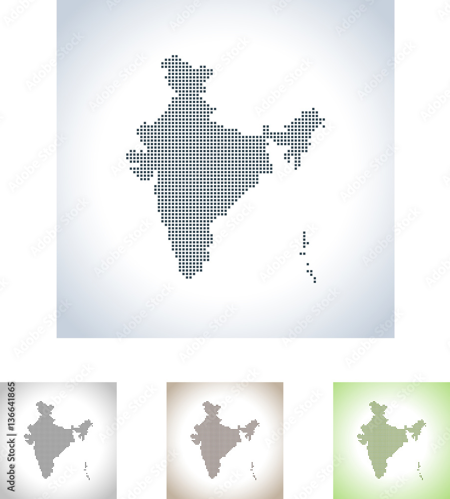 map of India Stock Vector | Adobe Stock