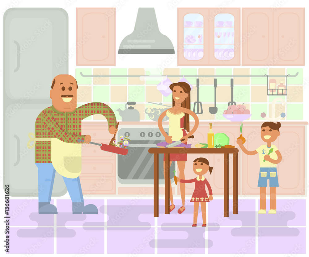 Frying Pan Vector Clipart Of Kids