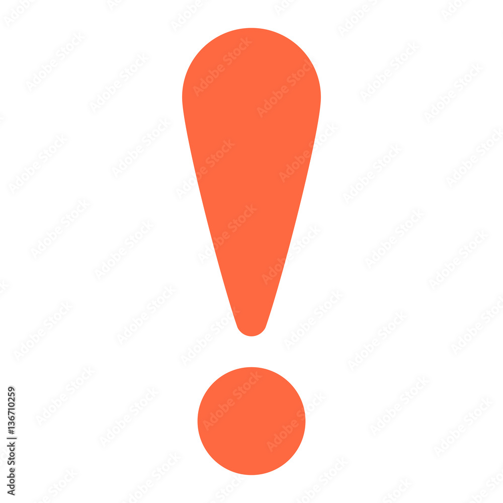 Exclamation Point Sign Stock Vector | Adobe Stock