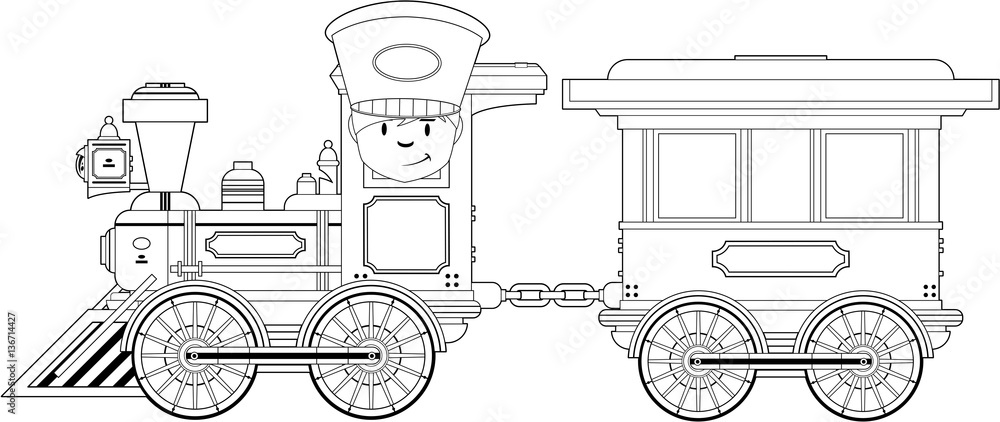 Driver Dan Story Train Coloring Pages