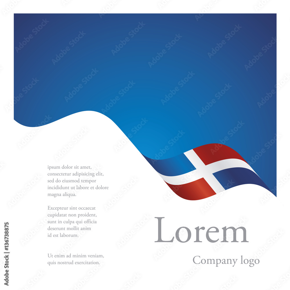 New brochure abstract design modular single pattern of wavy flag ribbon ...