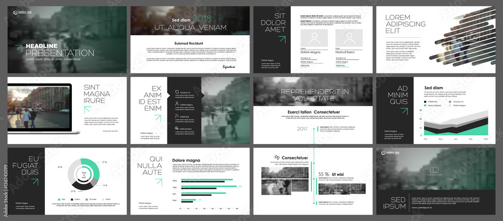Elements for infographics and presentation templates. Stock Vector ...