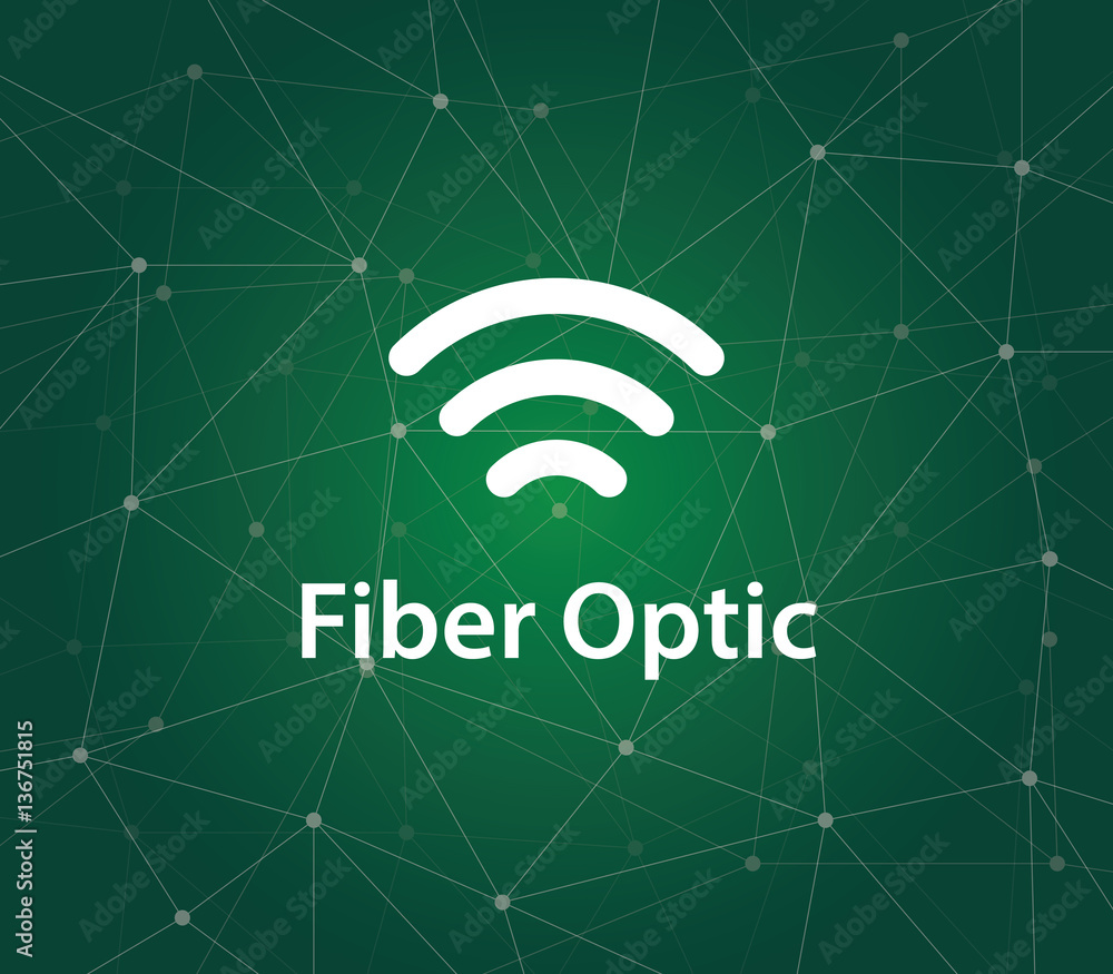 illustration symbol for fiber optic or optical fiber that can ...