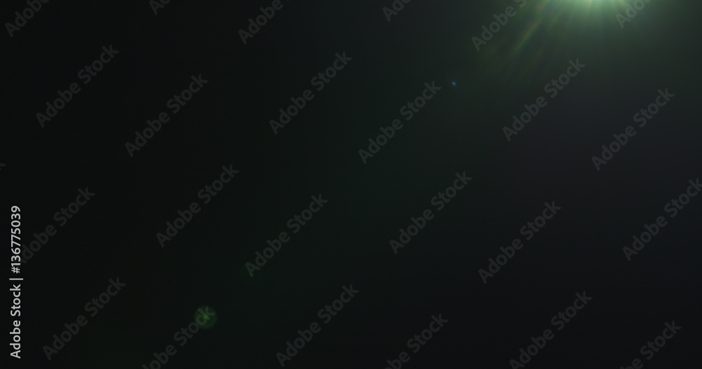 green lens flare artifacts over black background for overlay, 4k photo ...