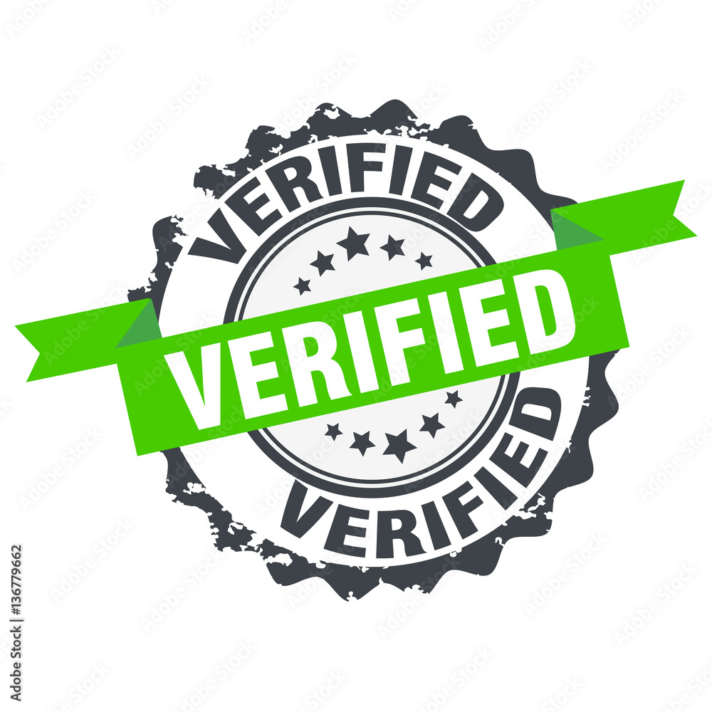 Verified stamp.Sign. Stock Vector | Adobe Stock