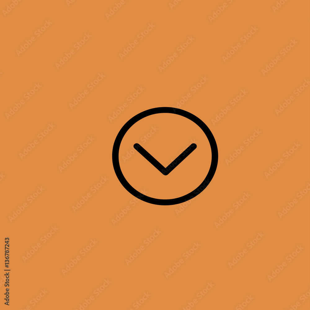 Check icon. flat design Stock-Vektorgrafik | Adobe Stock