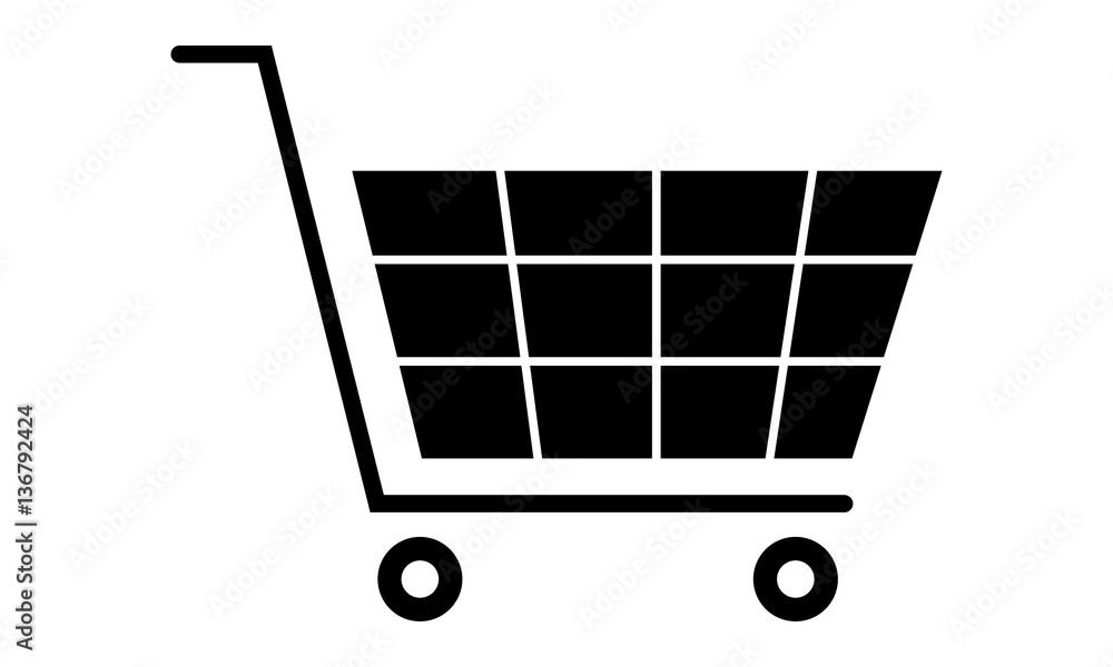 Pictogram - Trolley, Cart, Shopping cart, Shopping trolley, Supermarket ...