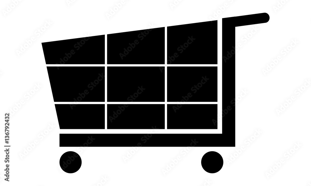 Pictogram - Trolley, Cart, Shopping cart, Shopping trolley, Supermarket ...