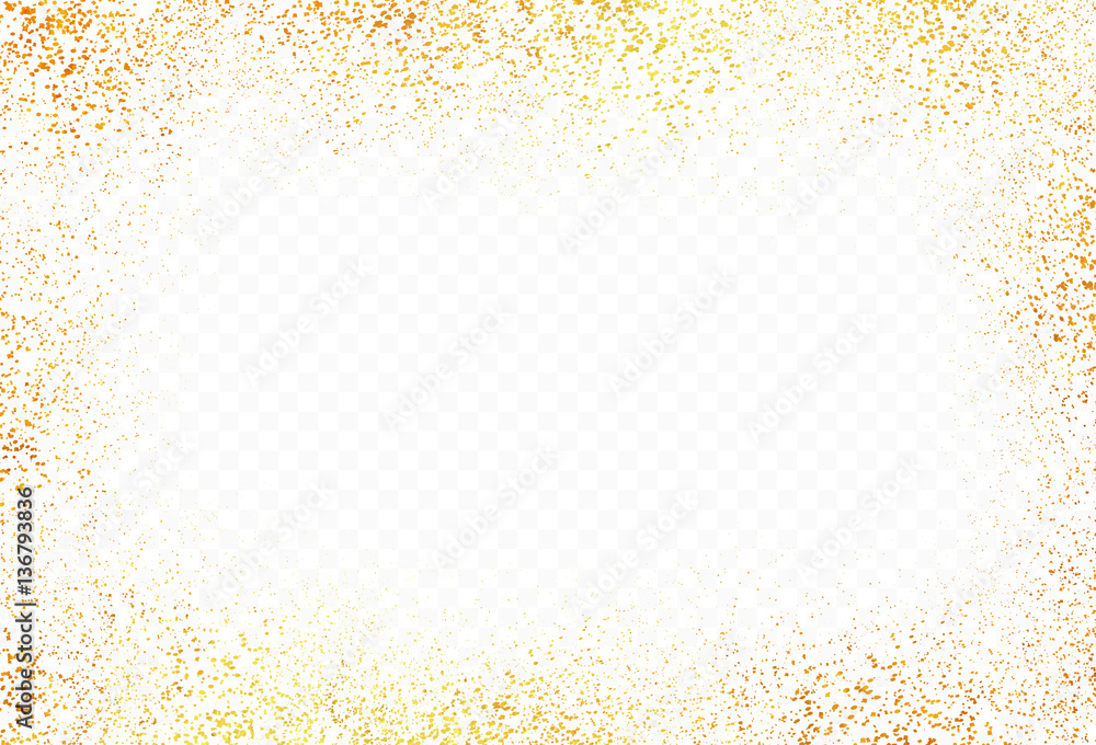 Gold glitter transparent background, golden dust with transparency ...