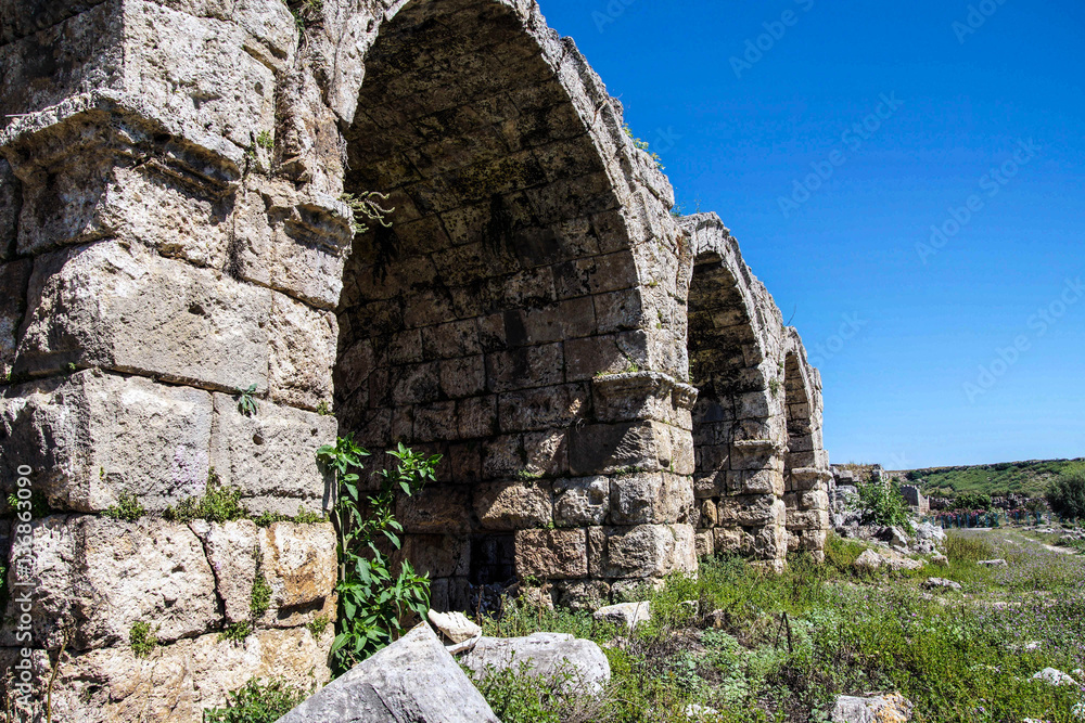Exterior arches of the chariot racing stadium Stock Photo | Adobe Stock