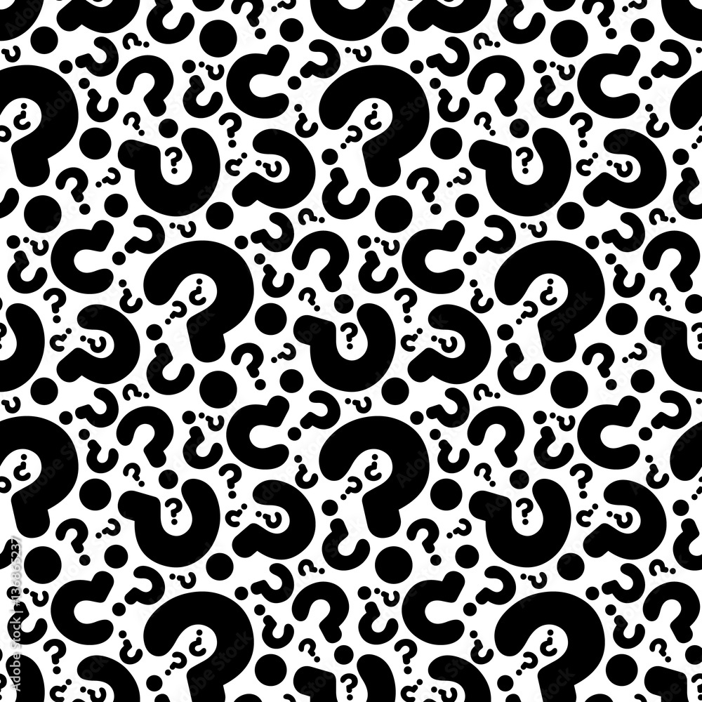 seamless question pattern and background vector illustration Stock ...