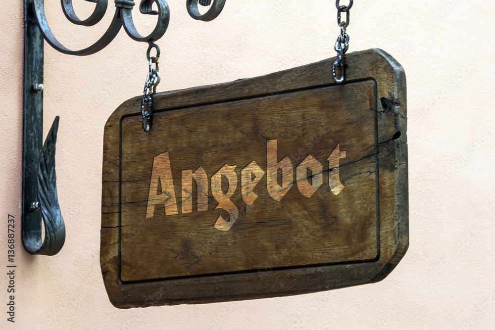 Illustrazione Stock Schild 122 - Angebot | Adobe Stock