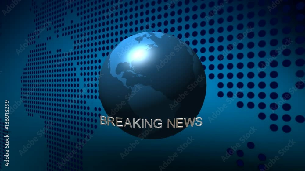 Breaking News. Background for Intros, Titles, Openers, OP. Video ...