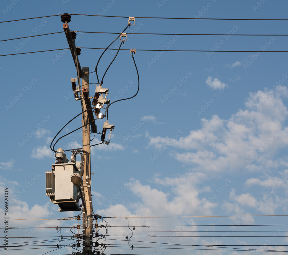 electrical distribution transformer Stock Photo | Adobe Stock