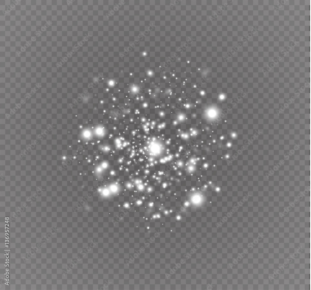 Vector glitter particles background effect for luxury greeting rich card. Star dust sparks Stock ...