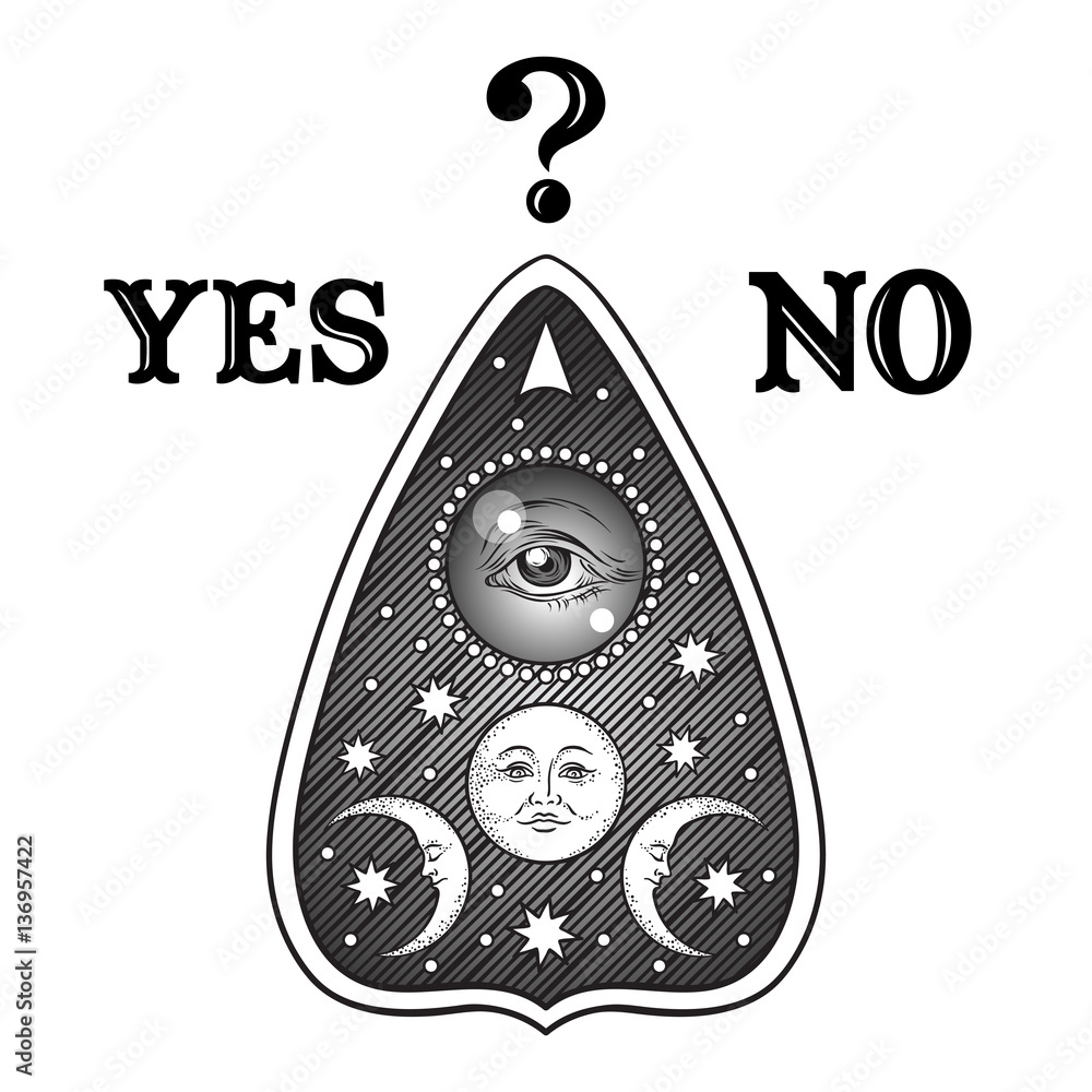 Art & Collectibles Digital Prints Ouija planchette print printable art ...