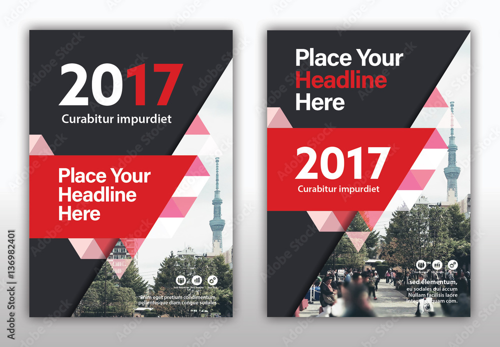 Book Cover Layout Set 53 Stock Template | Adobe Stock