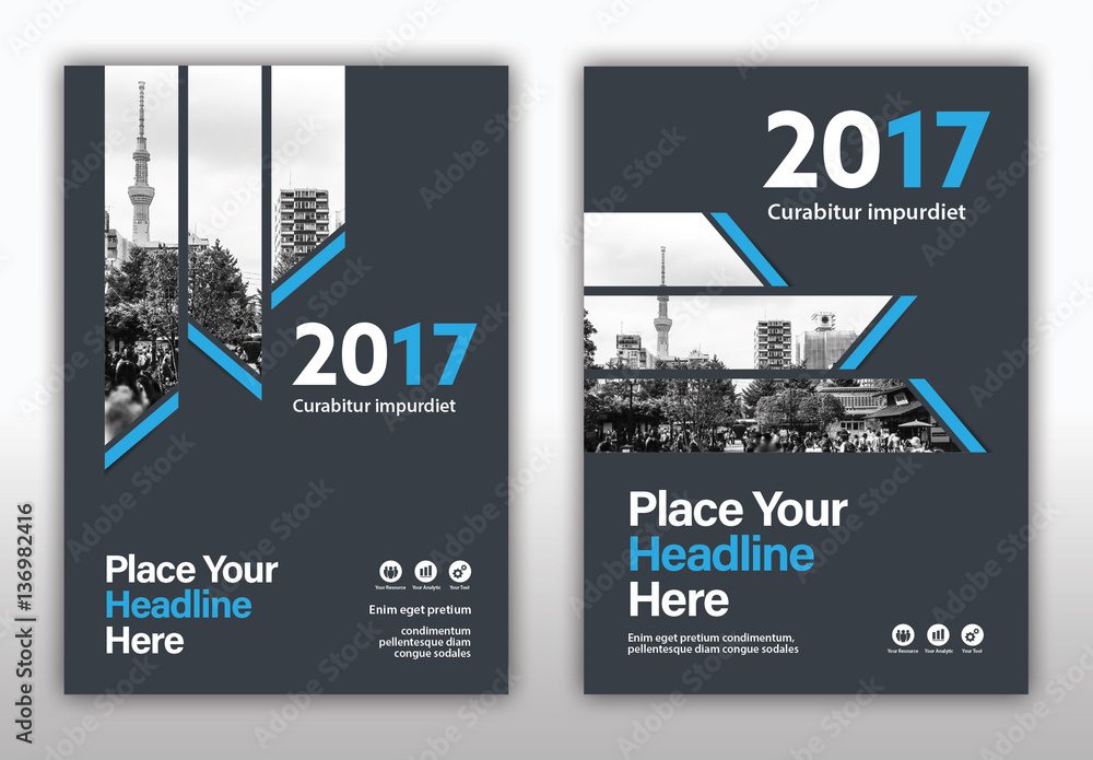 Book Cover Layout Set 55 Stock Template | Adobe Stock