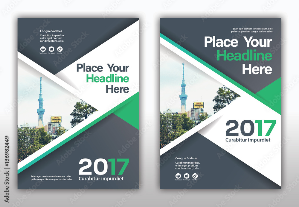 Book Cover Layout Set 60 Stock Template | Adobe Stock