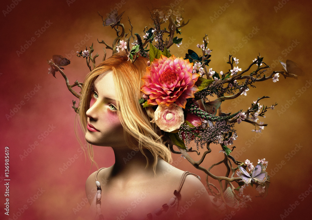 Elven Crown, 3d CG Stock Illustration | Adobe Stock