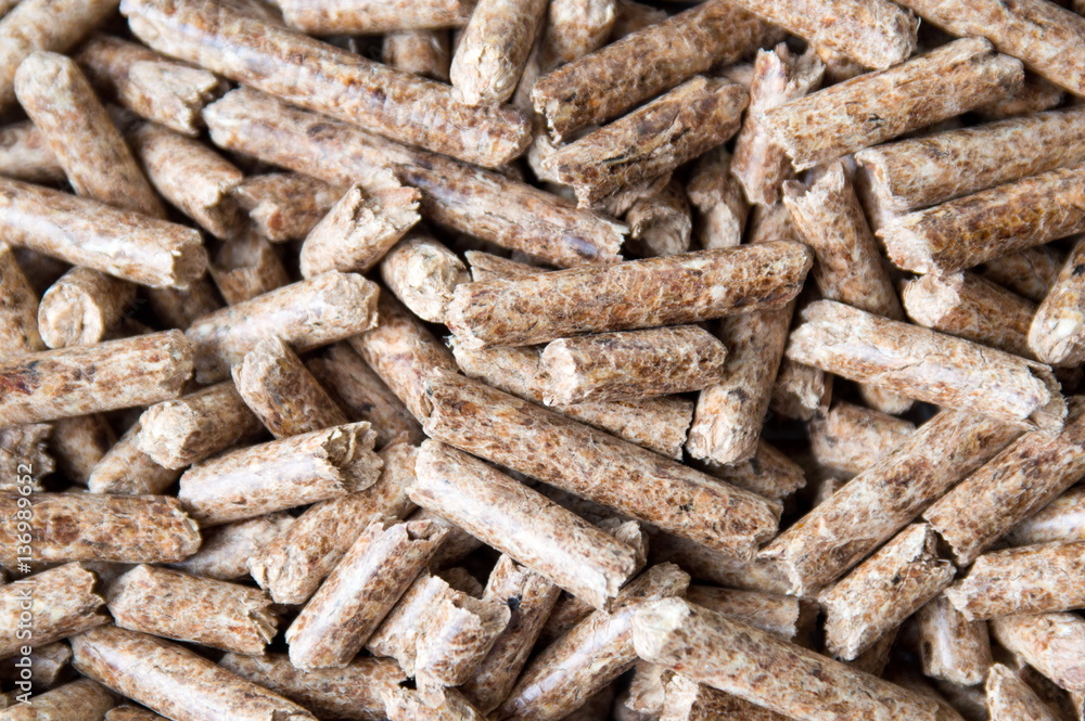 Pellet small particles for heat background Stock Photo | Adobe Stock