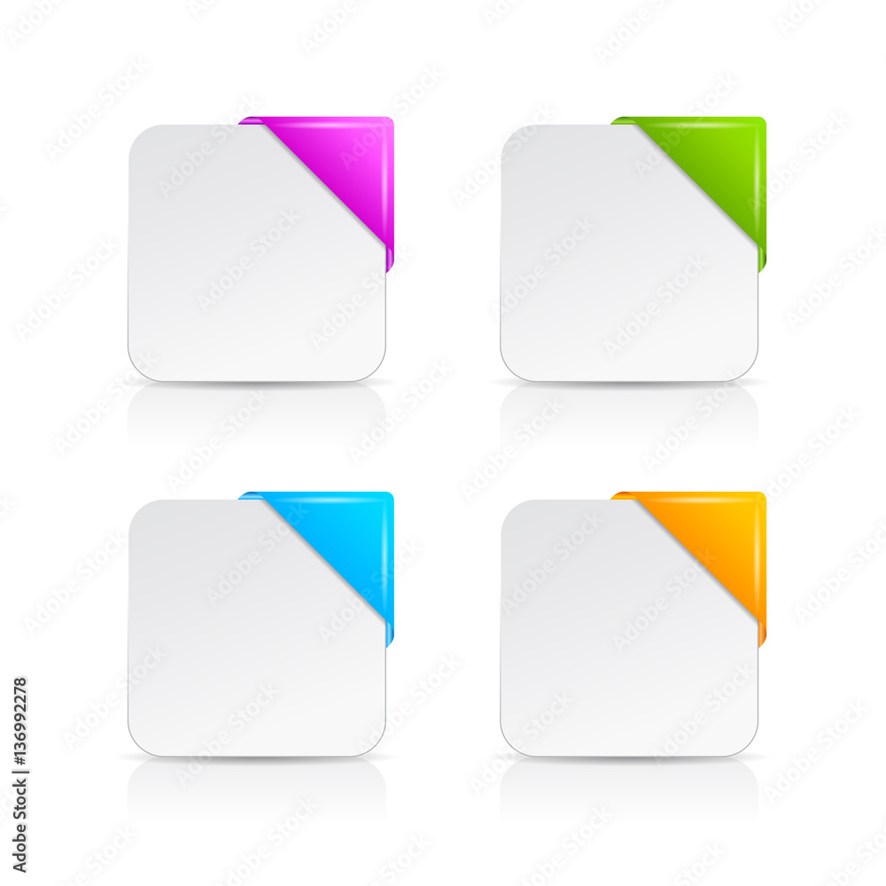 Blank info card template Stock Vector | Adobe Stock