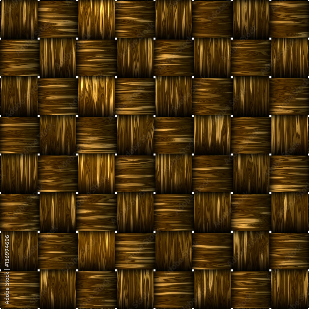 Seamless basket weave pattern Stock Illustration | Adobe Stock